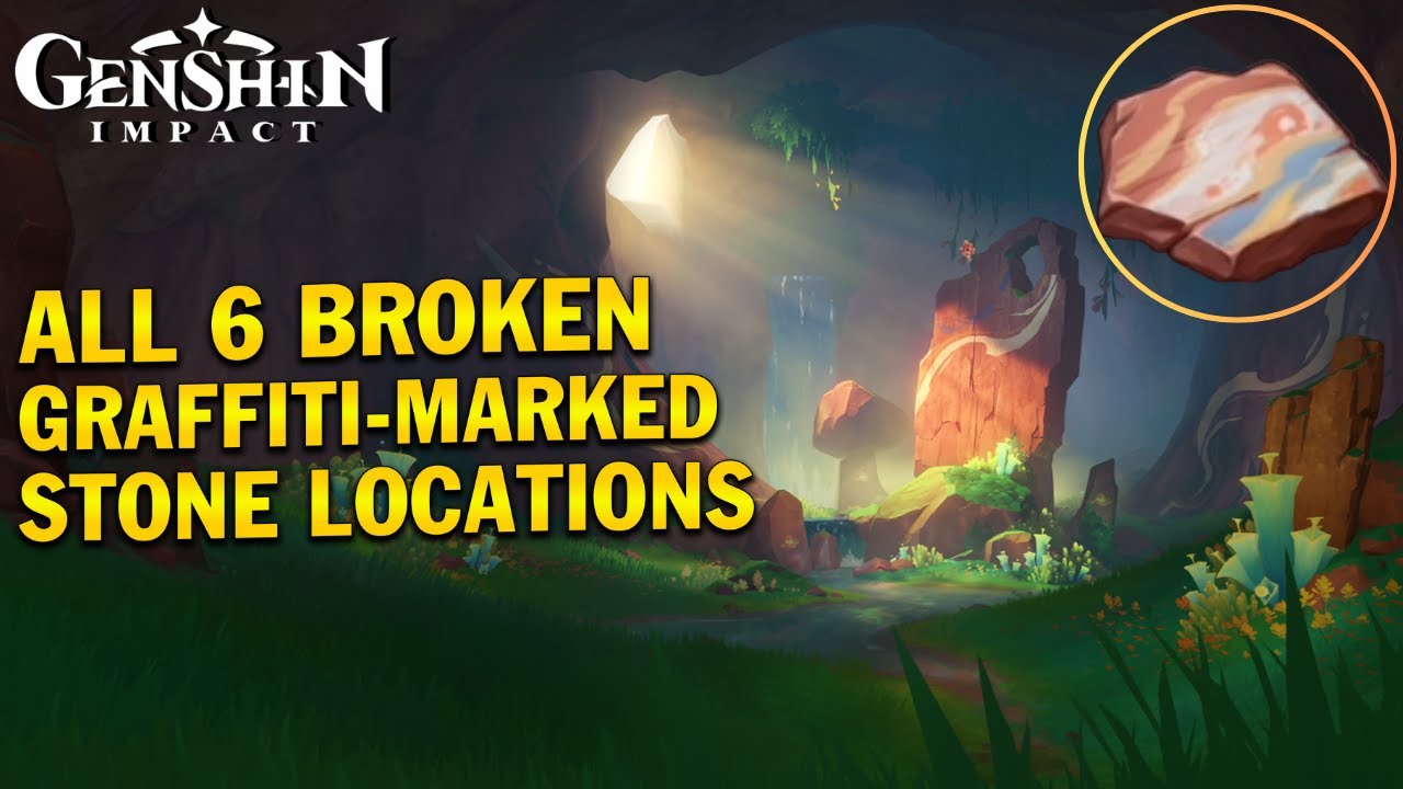 All 6 "Broken, Graffiti-Marked Stone" Locations | Natlan | Genshin ...