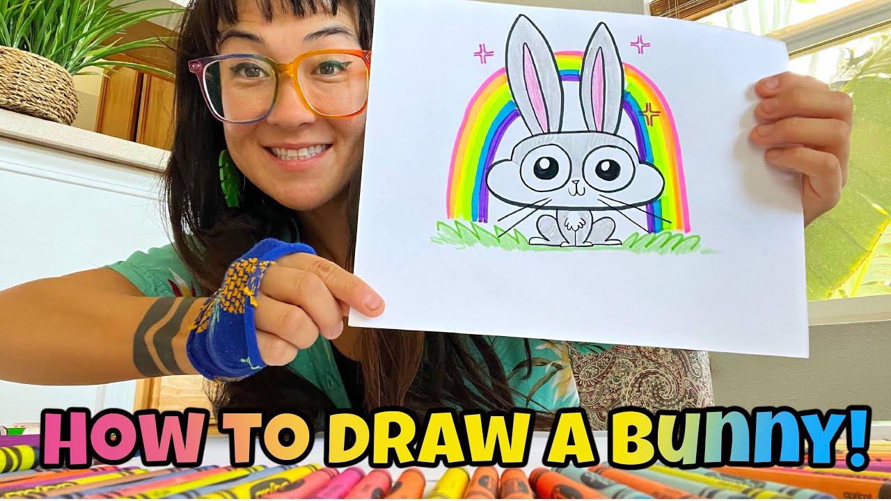 How to draw a cute bunny! - YouTube