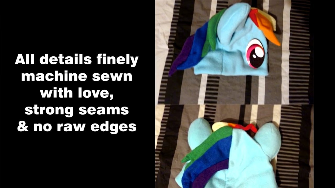 Custom Rainbow Dash Hat - YouTube