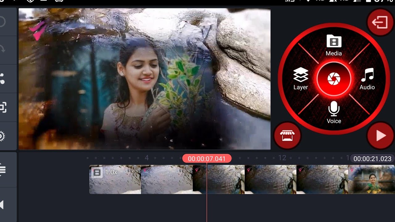 how to make water paint effect, you are girlfriend image add in Telugu by Eswar tech - YouTube