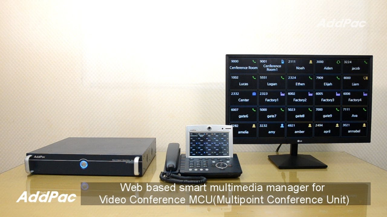 Web based smart multimedia manager for video conference MCU (화상회의 MCU를 ...