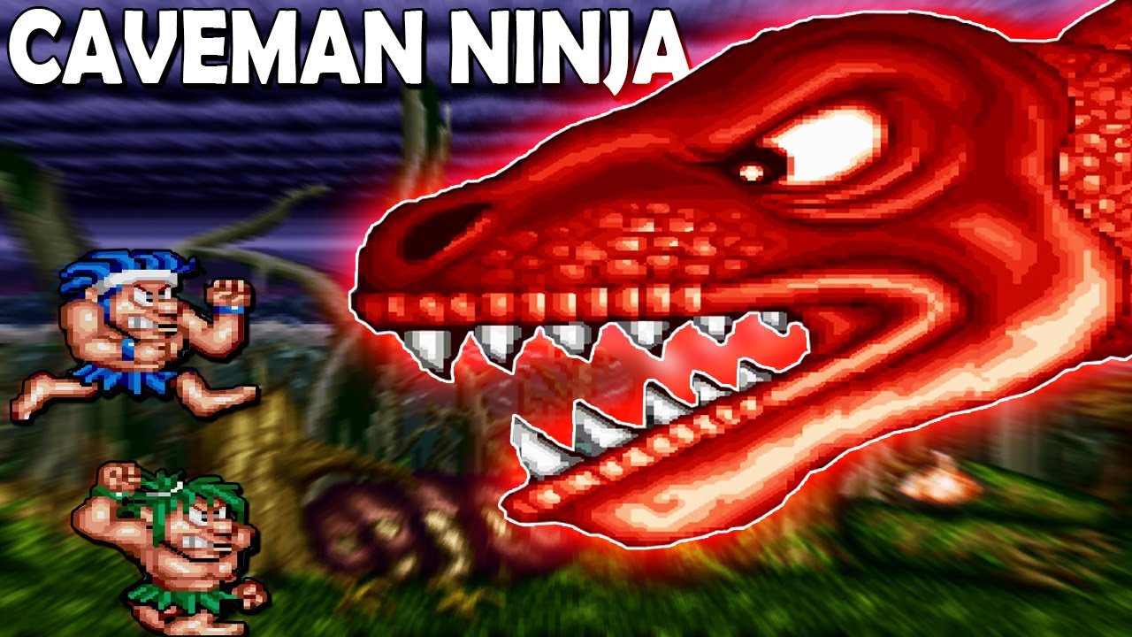 Caveman Ninja Arcade 2 Players Full Playthrough HD 60FPS (1991) (Joe ...