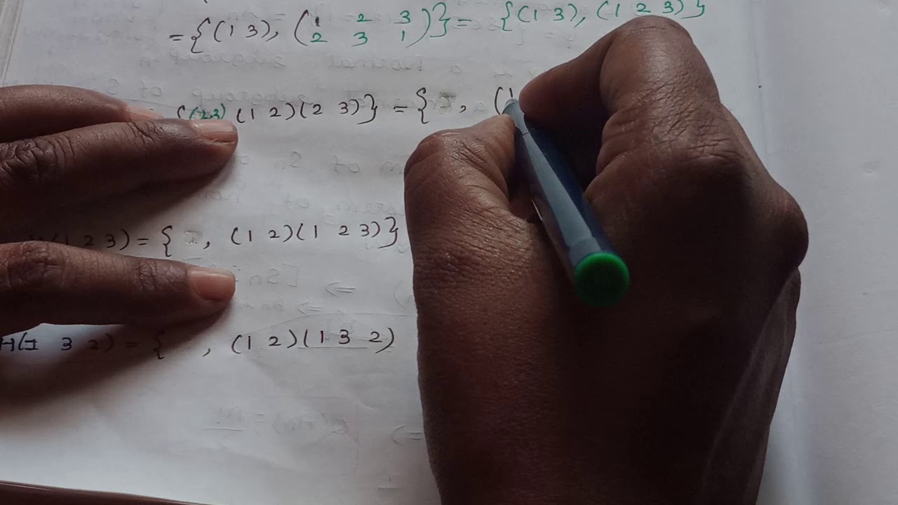 Right Cosets of S3 # Permutation group # Algebraic Structures # TAM5A ...