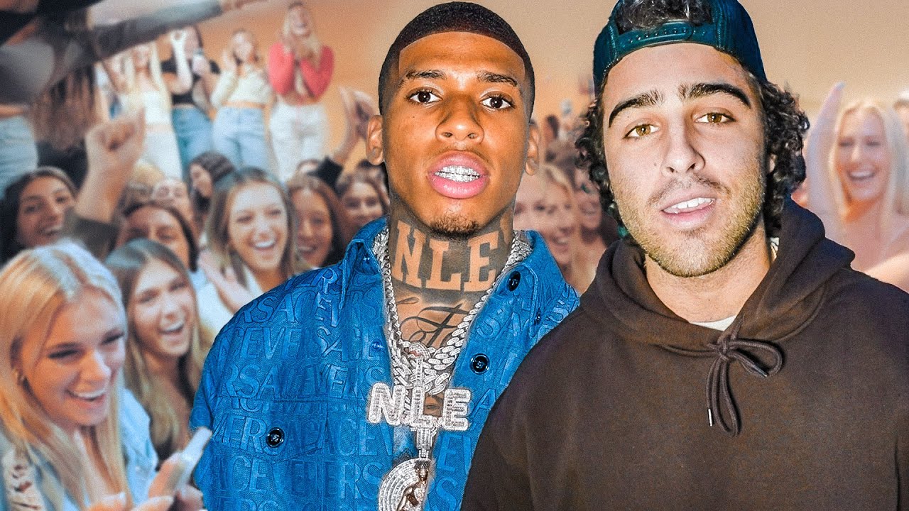 I Took NLE Choppa To A Sorority House! - YouTube