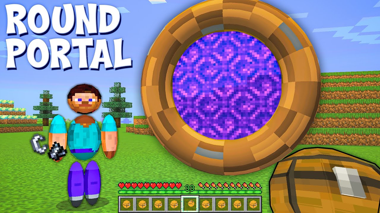 What Is This ROUND PORTAL Doing Here In Minecraft ??? - YouTube