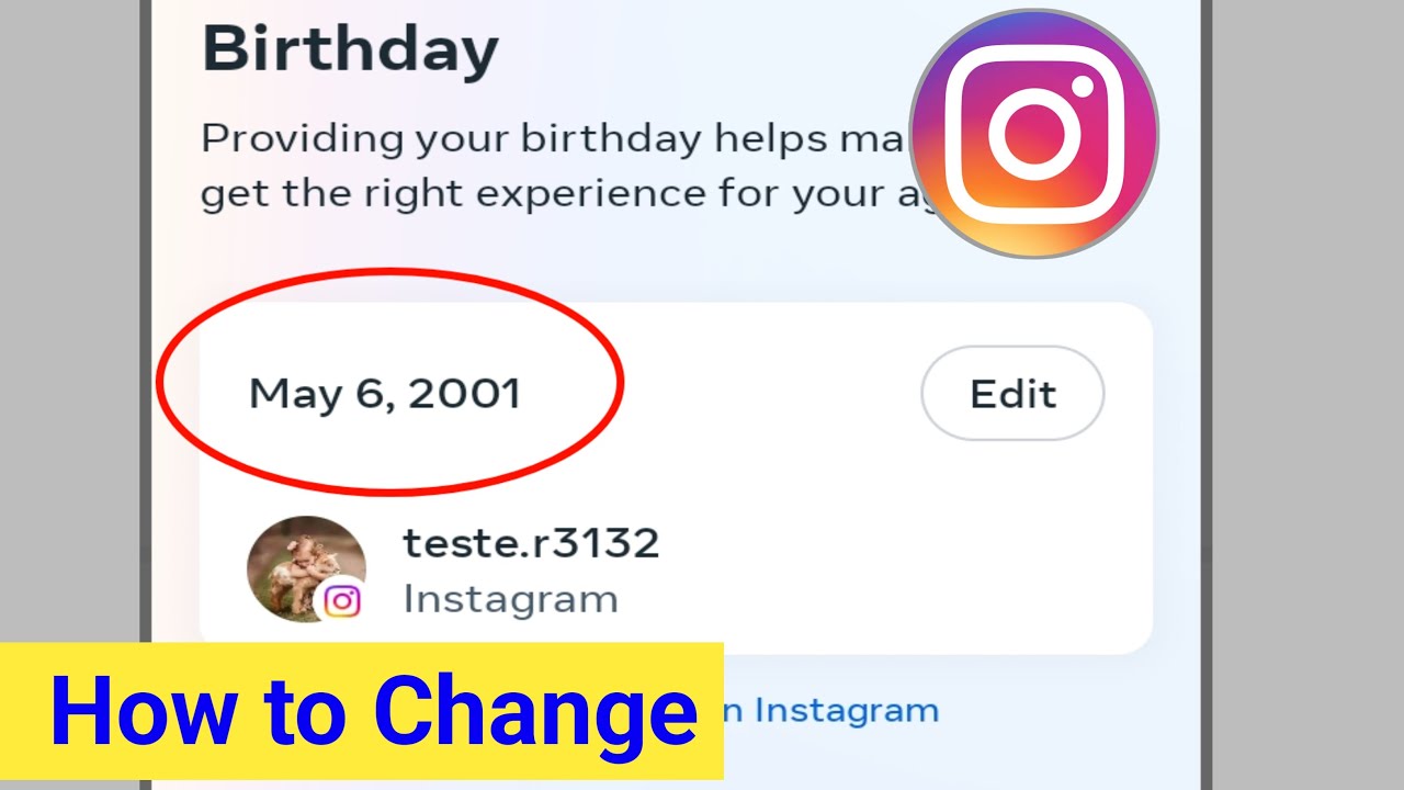 How to Change Instagram Date Of Birth | Change Date of Birth On ...