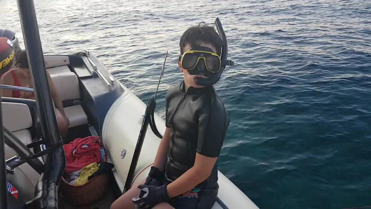 Spearfishing Lessons in Paros - YouTube