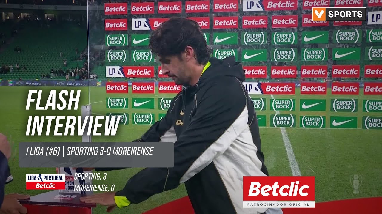 I Liga (#6) | Sporting 3-0 Moreirense: Flash Interview Trincão - YouTube