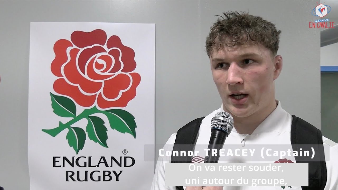 Réaction de Connor TREACEY, capitaine England Rugby - YouTube