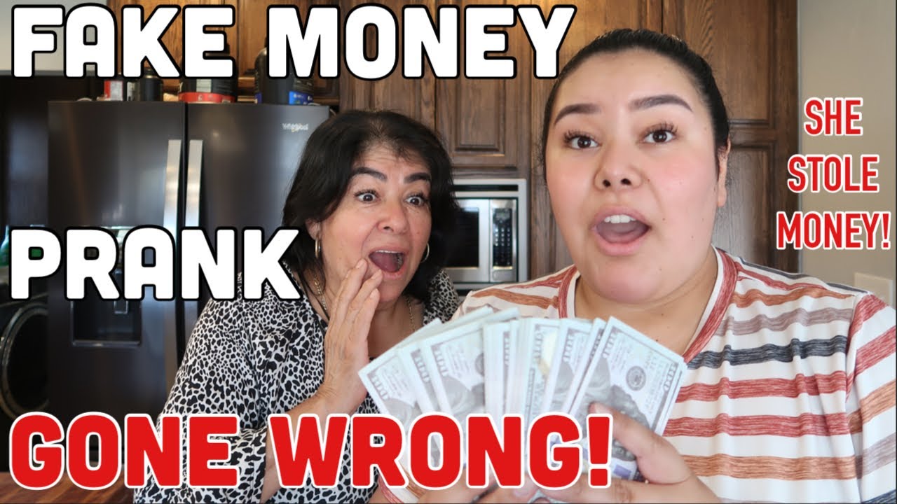 FAKE Money prank on mom *GONE WRONG* - YouTube