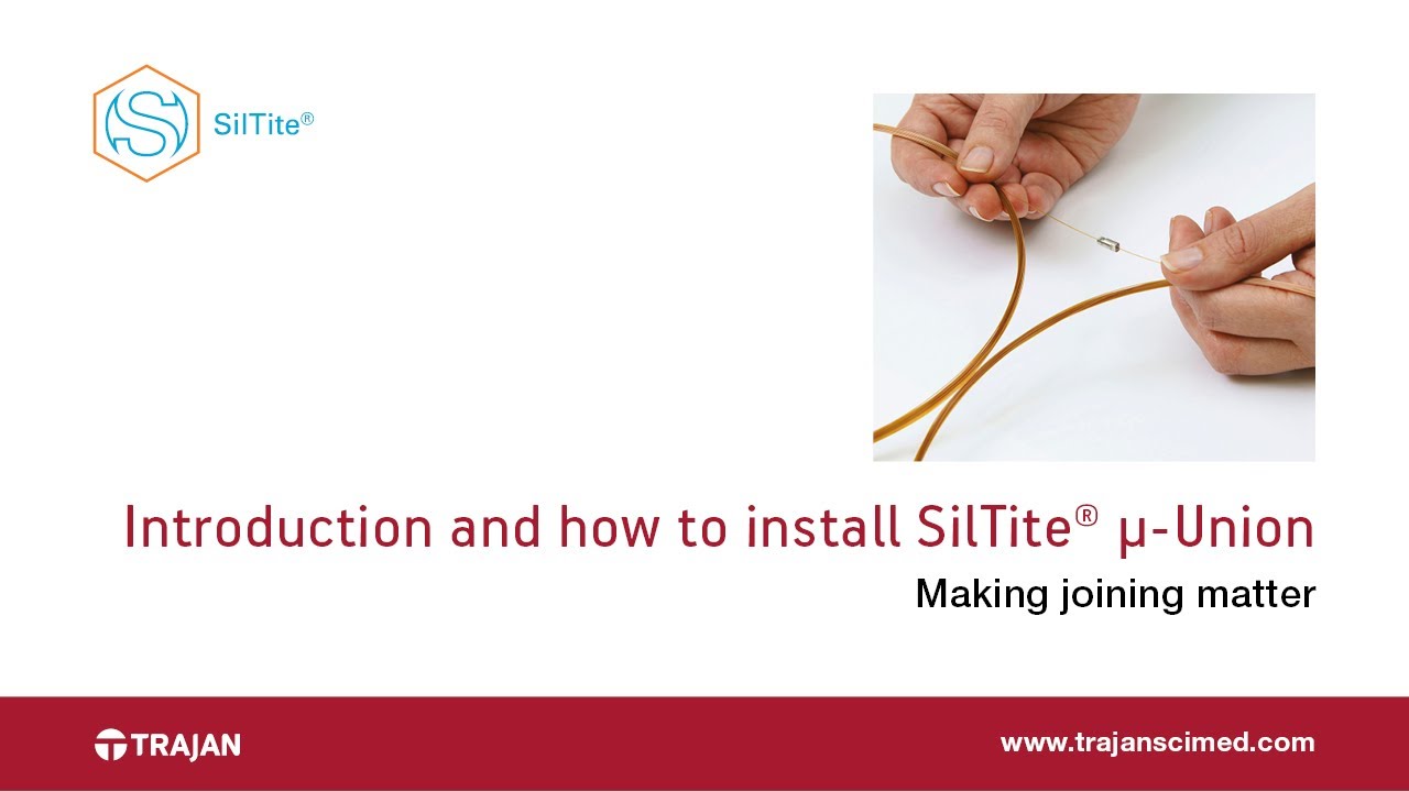 SilTite® µ-Union - Introduction and how to install - YouTube