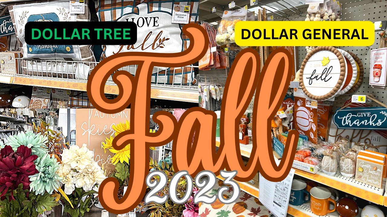 NEW DOLLAR GENERAL & DOLLAR TREE FALL DECOR |SHOP WITH ME| - YouTube