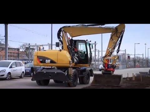 Cat Wheeled Excavator Four Wheels, Infinite Possibilities - YouTube