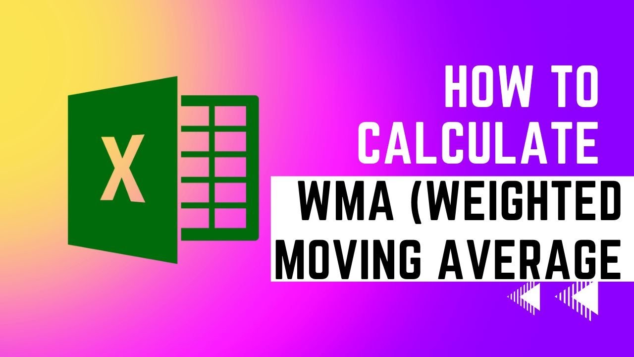 How To Calculate WMA Weighted Moving Average In Excel YouTube How To Calculate WMA Weighted Moving Average In Excel YouTube