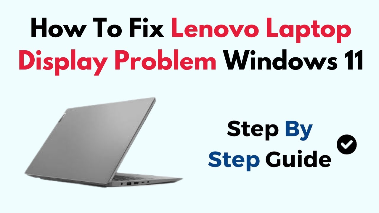How To Fix Lenovo Laptop Display Problem Windows 11 - YouTube