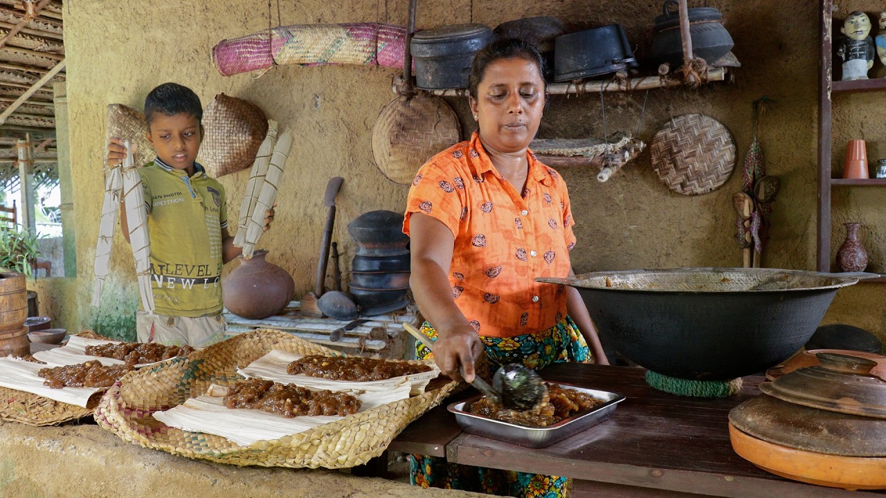 Traditional dodol patta / Here is how I make dodol patta. .village ...
