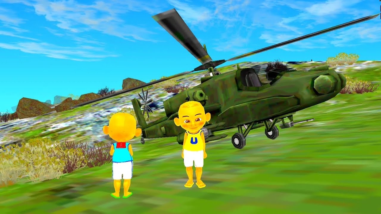 Upin ipin Temukan Helikopter Tentara Legend😱 - YouTube