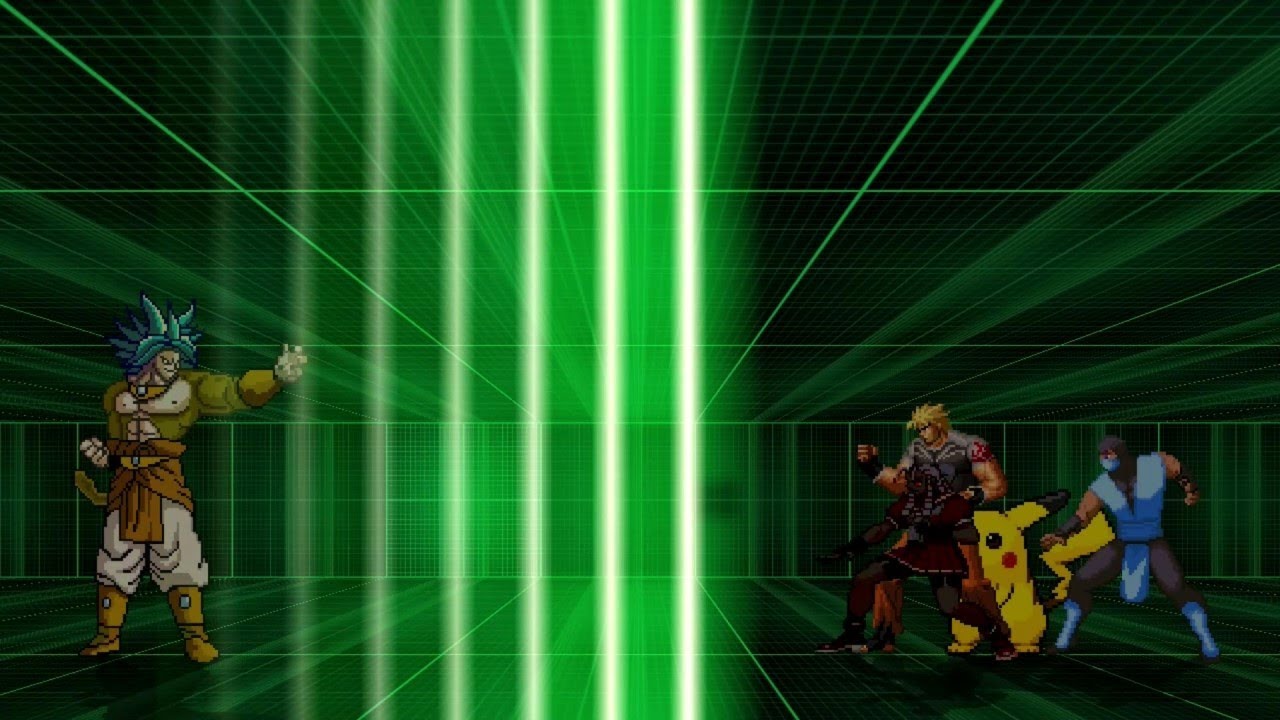 Nightmare Broly vs Sub-Zero, Evil Karin, Master Ryo & Pikachu - YouTube