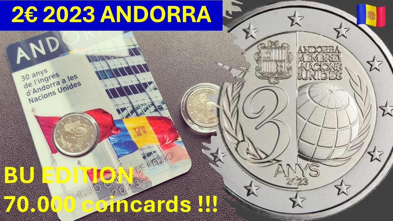 PRESENTATION 2€ 2023 ANDORRA - BU EDITION ONLY 70.000 COINCARDS !!! # ...