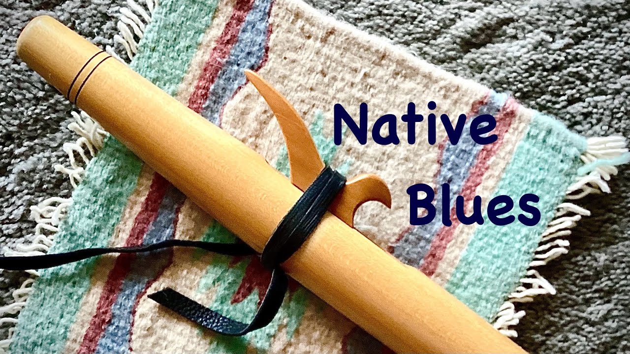 Native Blues: Drum Backing Track with Native American Style Flute - YouTube