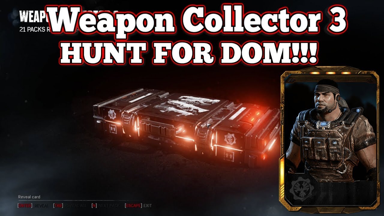 Gears of War 4 : Weapon Collector 3 : HUNT FOR DOM/Pack Opening ...