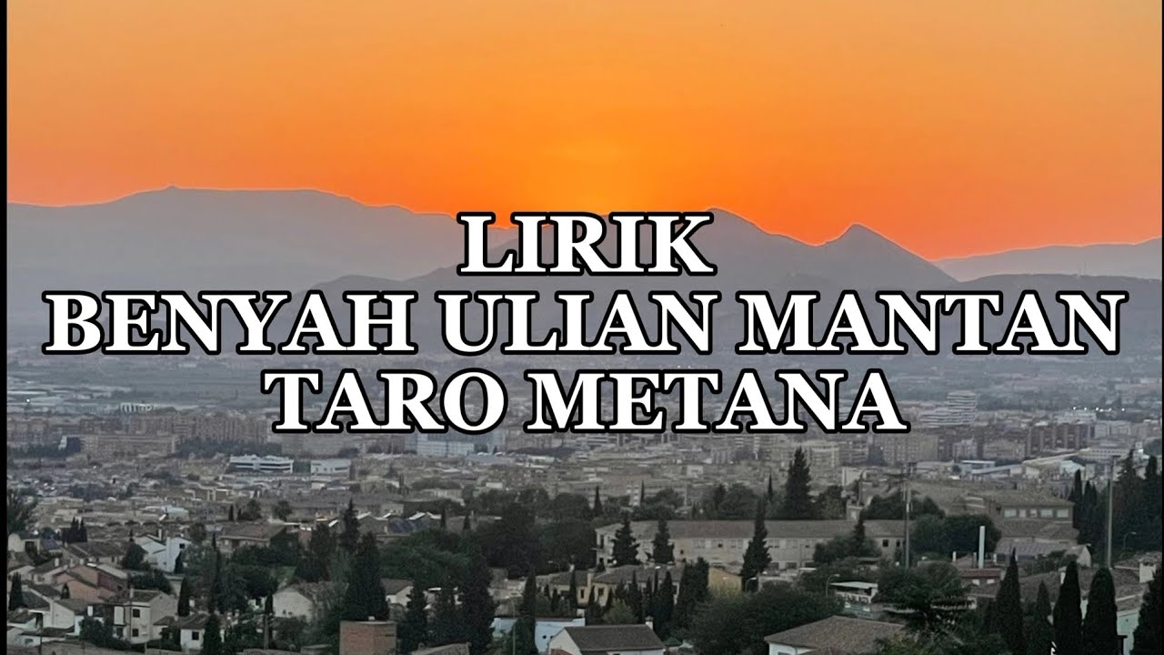 BENYAH ULIAN MANTAN TARO METANA LIRIK LAGU BALI - YouTube