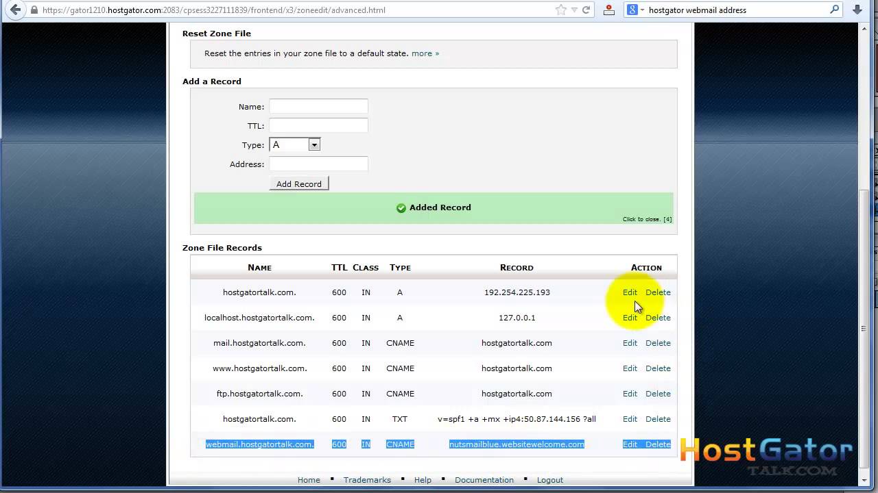 How to change the DNS setting to access hostgator webmail from your own ...