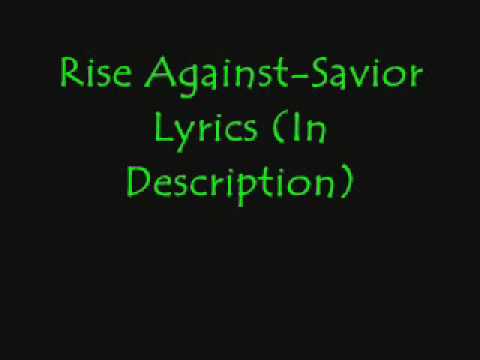 Rise Against-Savior Lyrics (In Description) - YouTube