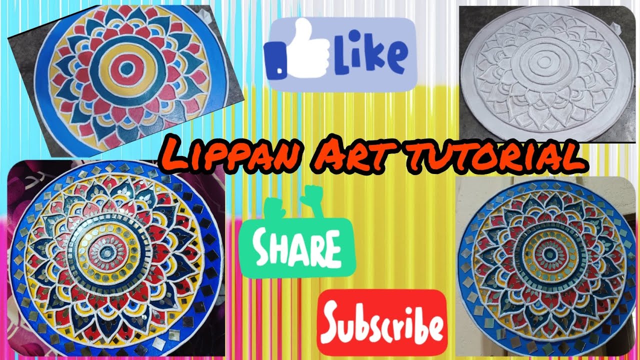 Lippan Art Tutorial for Beginners... - YouTube