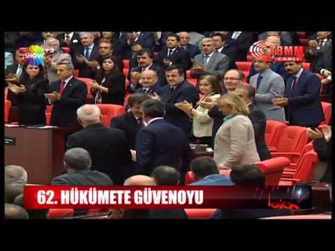 62. Hükümet meclisten güven oyu aldı!