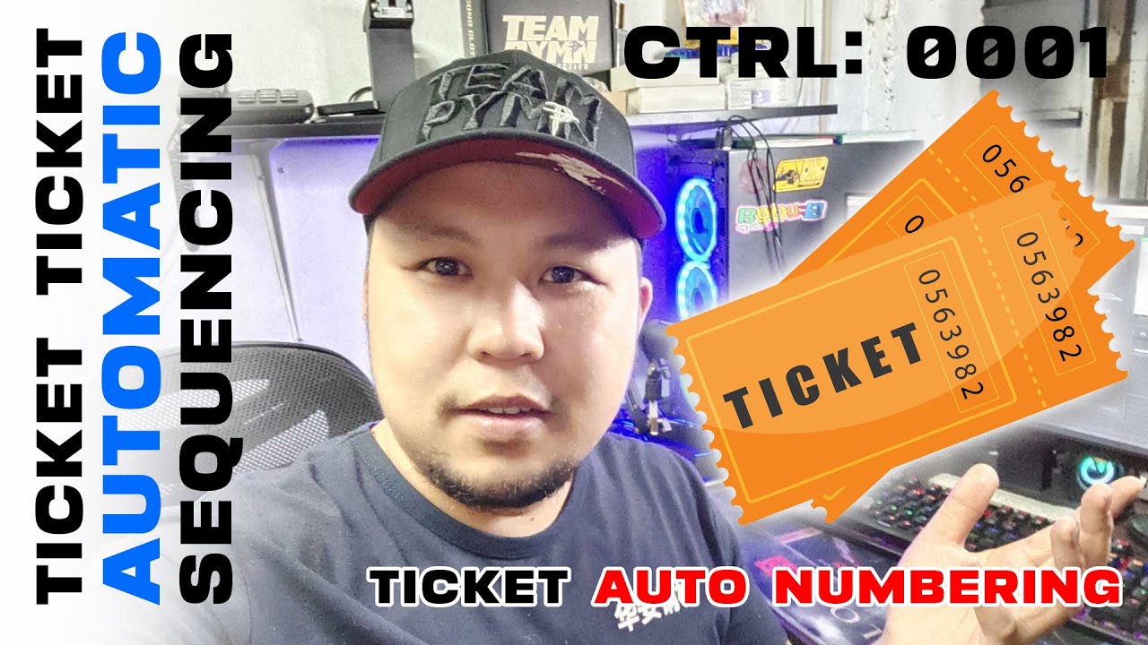 TICKET AUTO-NUMBERING USING PHOTOSHOP - YouTube