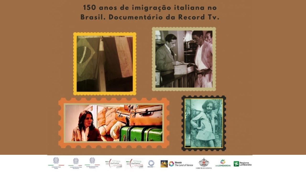 150 anos de imigração italiana no Brasil. Documentário Tv Record - YouTube
