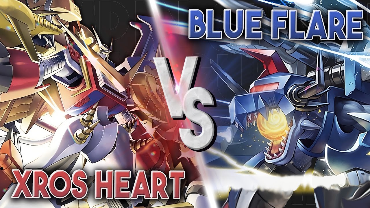 Digimon Card Game : Xros Heart VS Blue Flare - YouTube