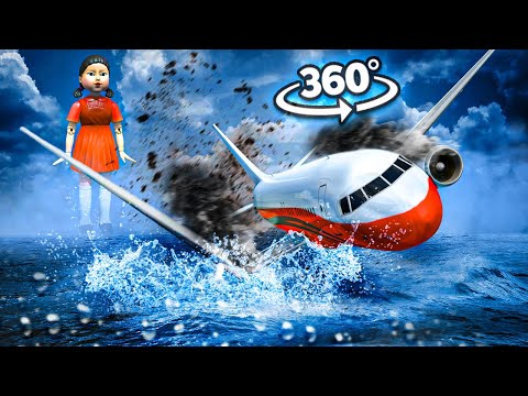 VR 360 Escaping a Sinking Airplane | Inside a Falling Plane - YouTube