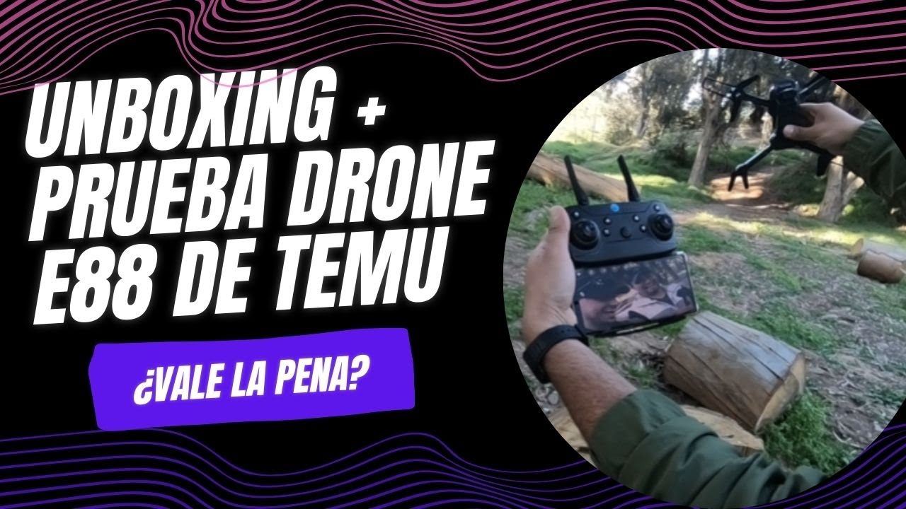 ¡El Drone Más Barato de Temu! Unboxing y Pruebas – ¿Vale la Pena por su ...