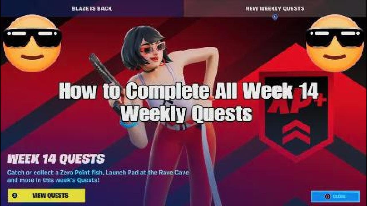 How to Complete All Fortnite Week 14 Weekly Quests - Challenge Guide ...