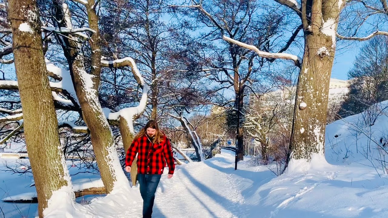 Stockholm Walks: Årstaviken om a snowy, sunny day in March. - YouTube