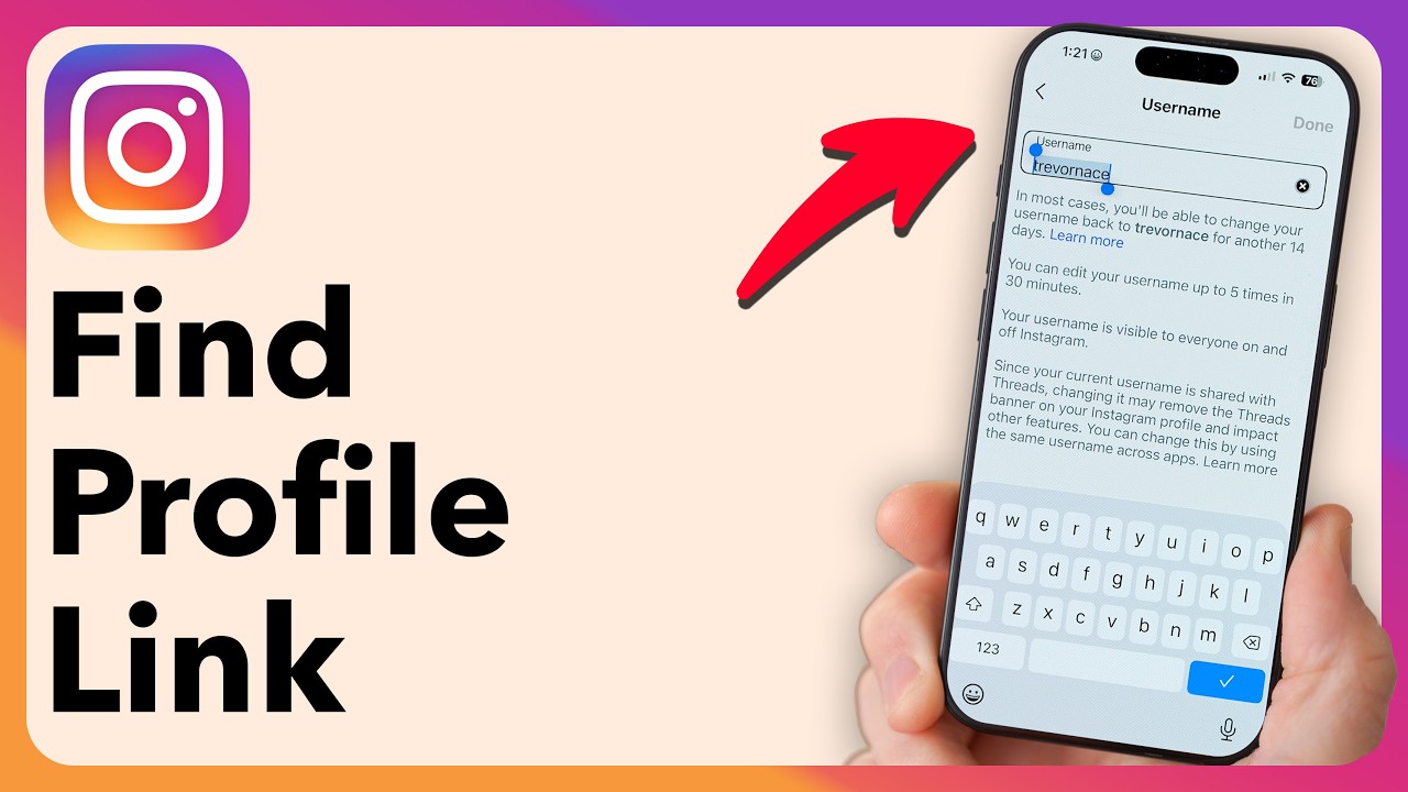 How to Find Your Instagram Profile URL Link - YouTube