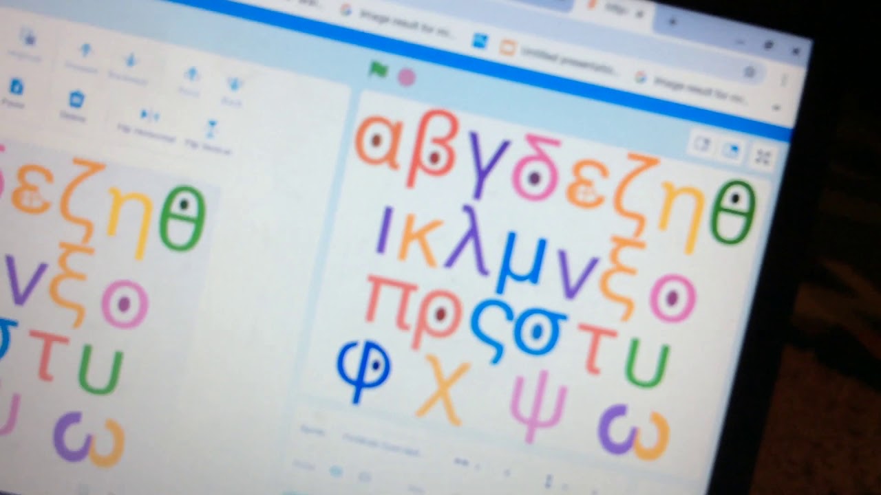 My attempt of recreating TvoKids Greek and Russian letters - YouTube