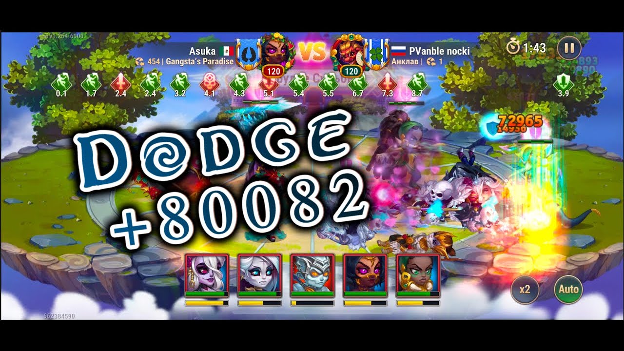 This Is Broken… +80K Dodge Makes My Team Untouchable! Hero Wars. - YouTube