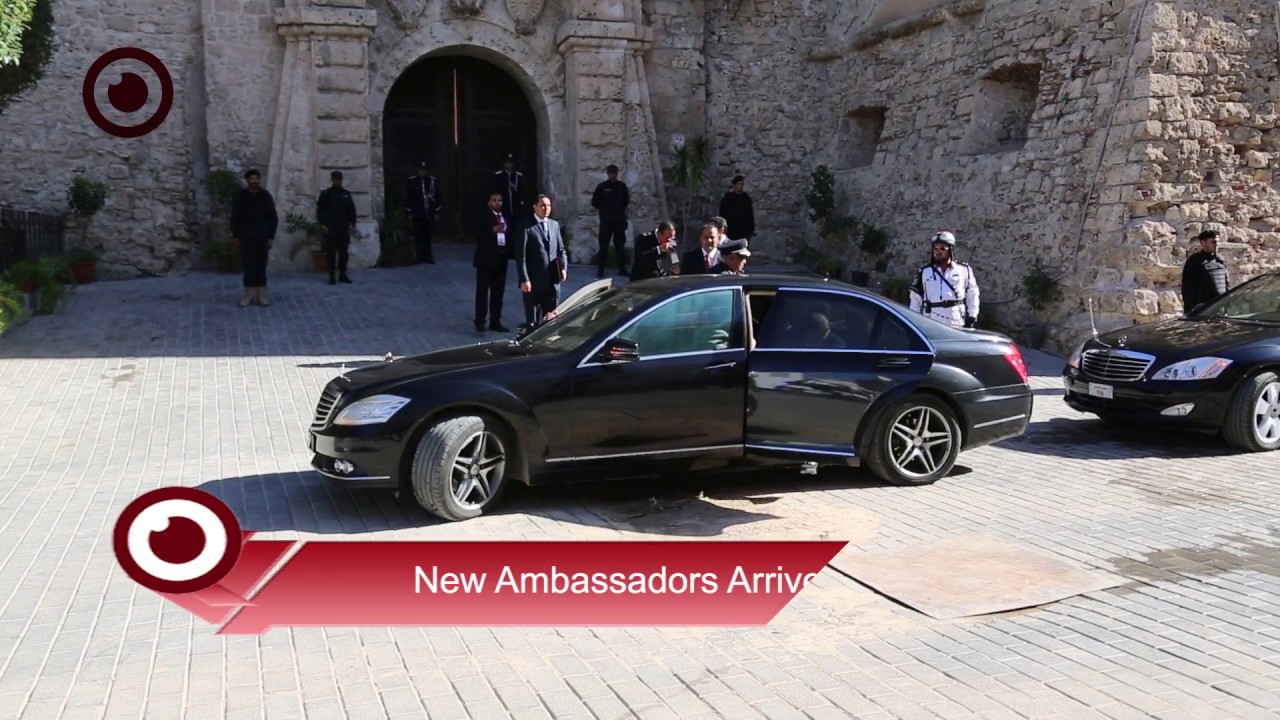 Foreign ambassadors present credentials in Libya - YouTube
