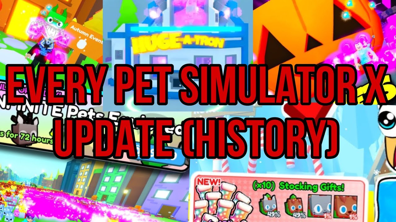 Every Pet Simulator X Update (History) Part 1 #petsimulatorxroblox ...
