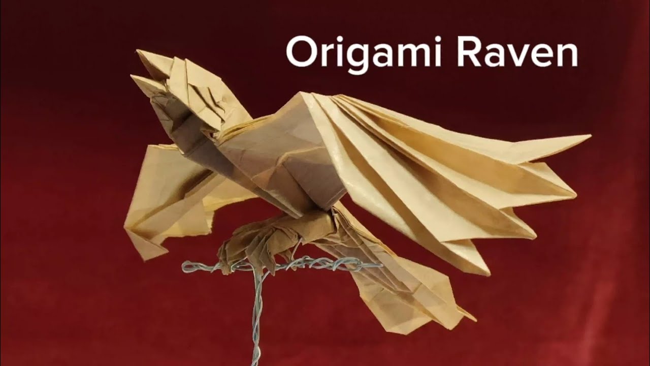 ORIGAMI RAVEN Tutorial - YouTube