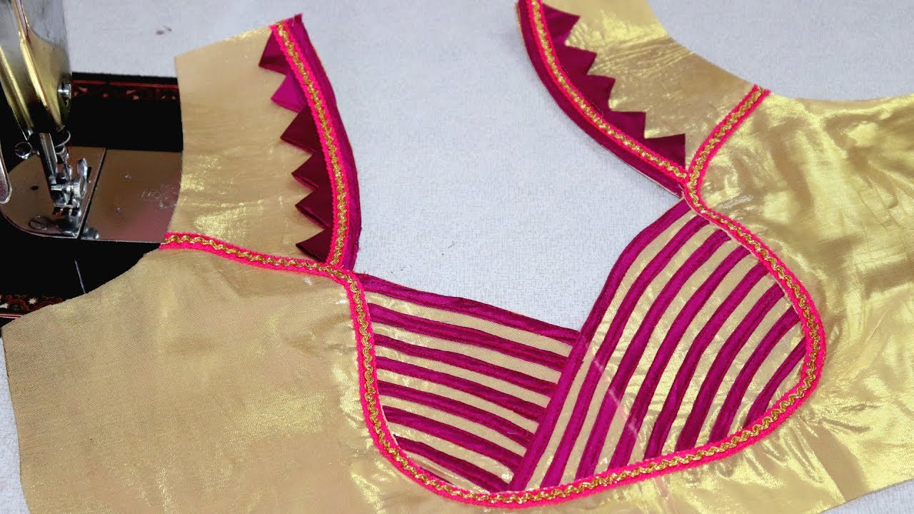 Easy And Beautiful Blouse Pattern - YouTube