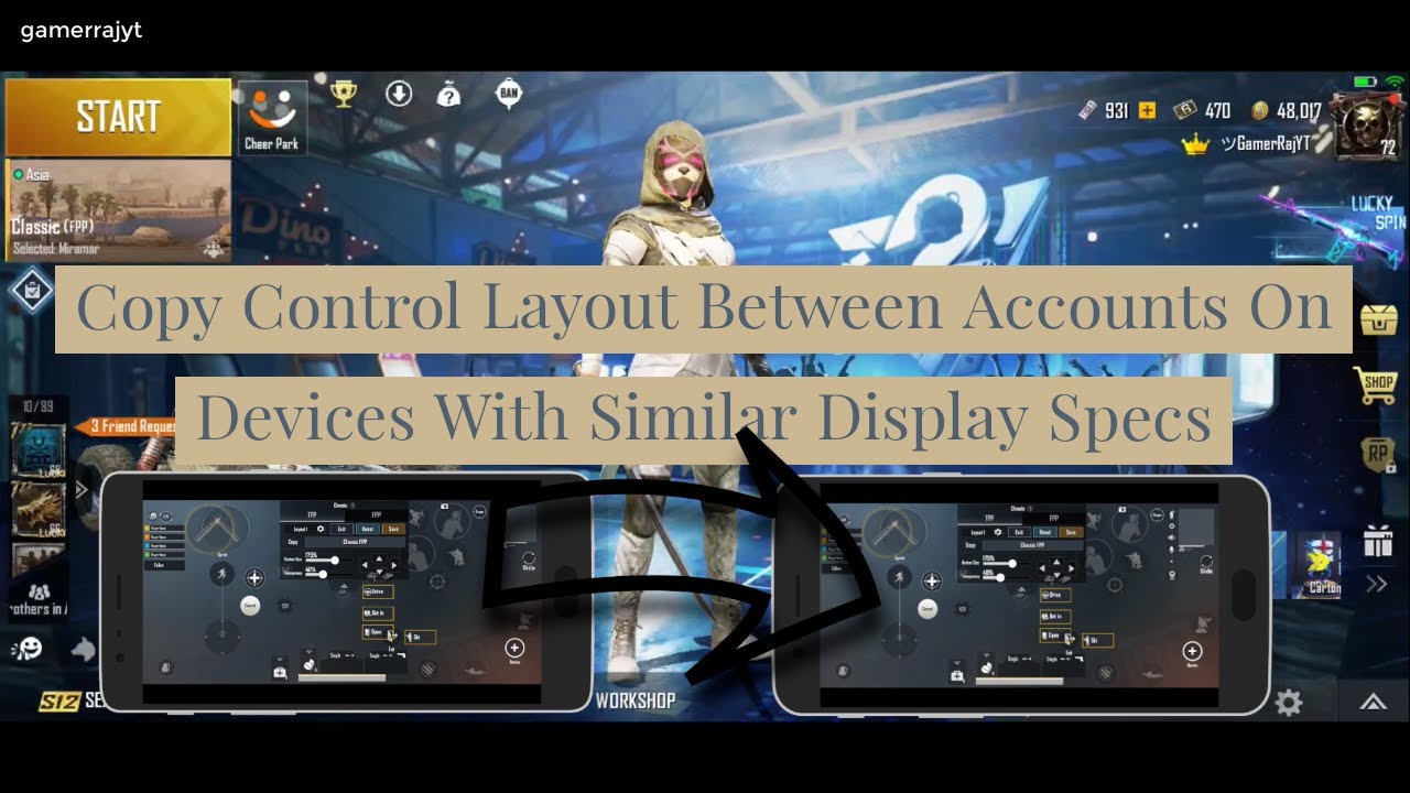 How To Copy PUBG Mobile Control Layout Between Accounts On Devices With ...