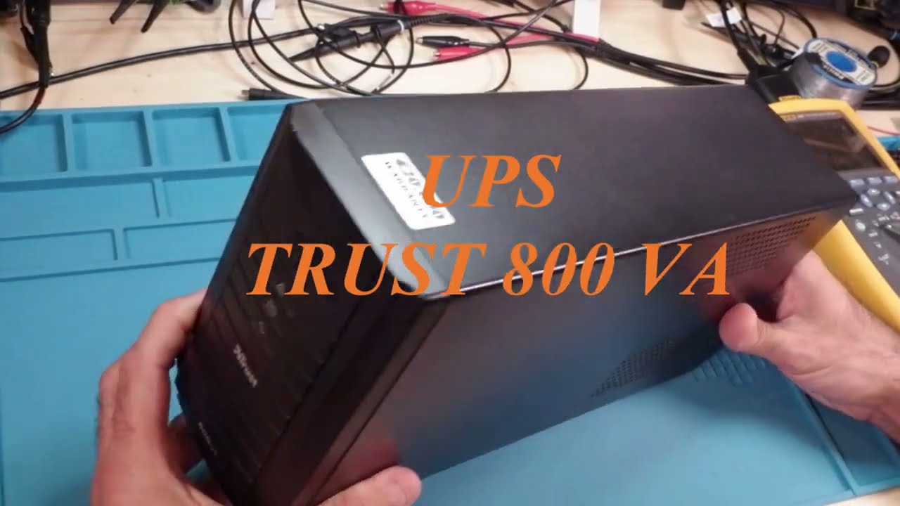 Controlli e sostituzione batteria UPS Trust 800VA - YouTube