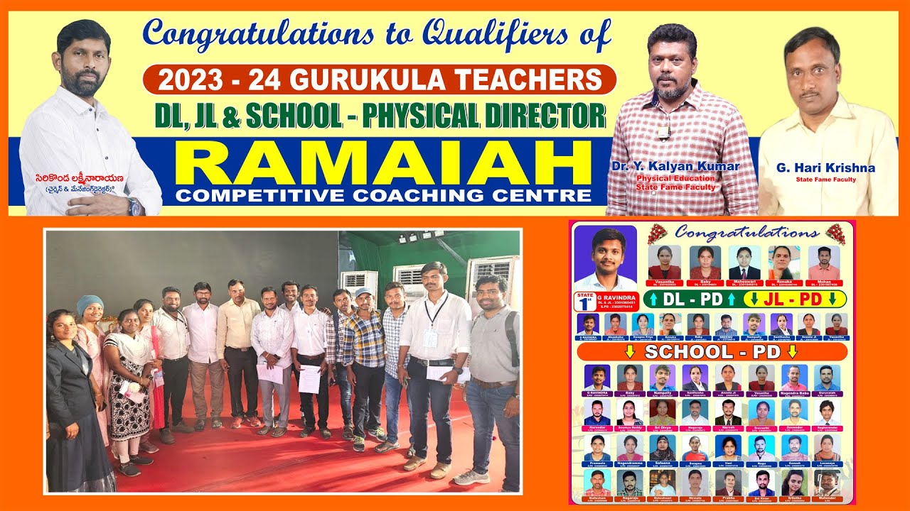 CONGRATULATIONS TO QUALIFIERS | DL, JL & SCHOOL PD | Gurukula -2023-24 ...