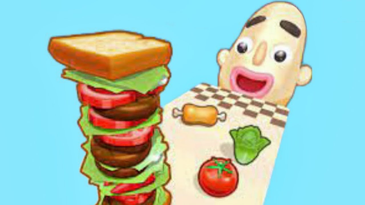 Sandwich Runner Game All Levels Walkthrough Gameplay iOS,Android - YouTube