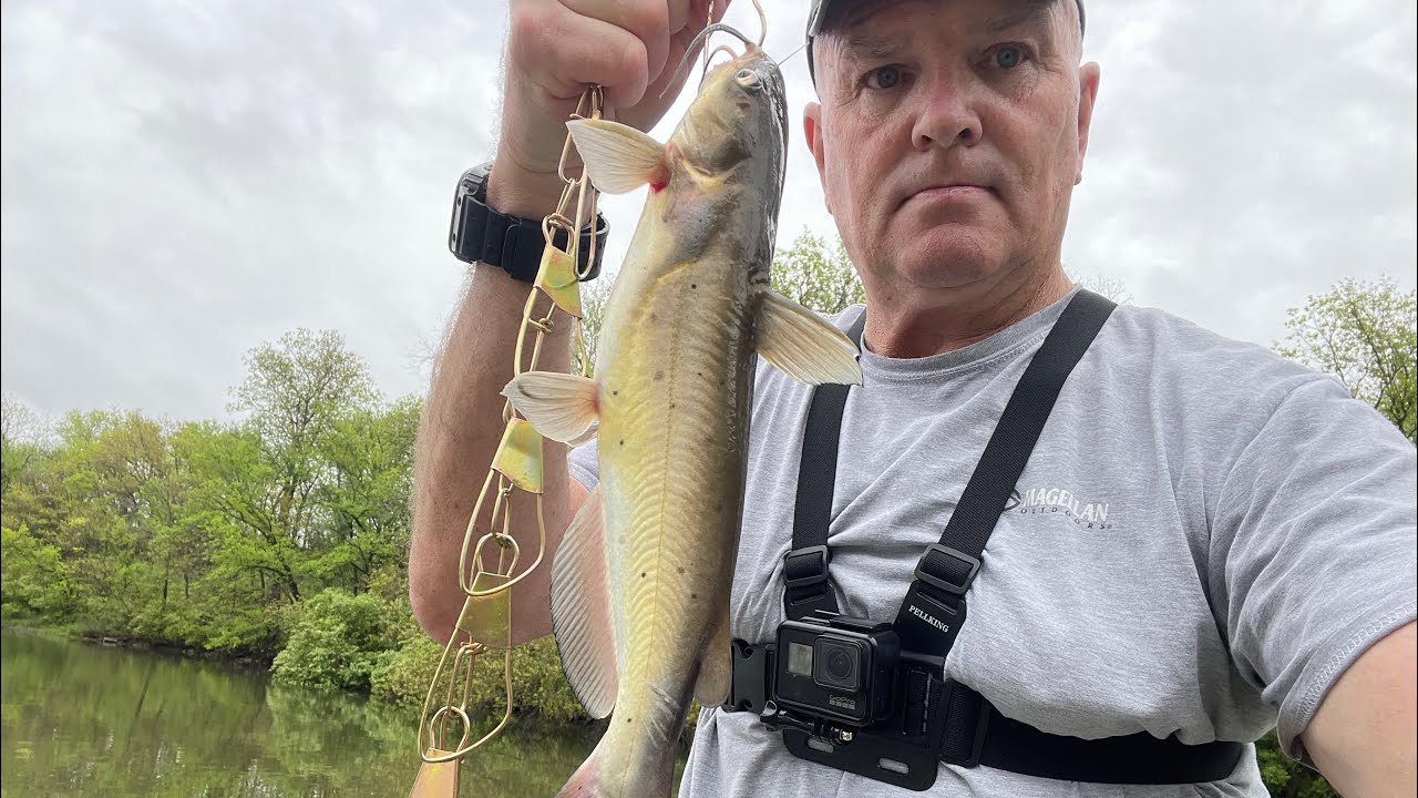 Fishing after the storm at Lake Harrisonville Missouri - YouTube