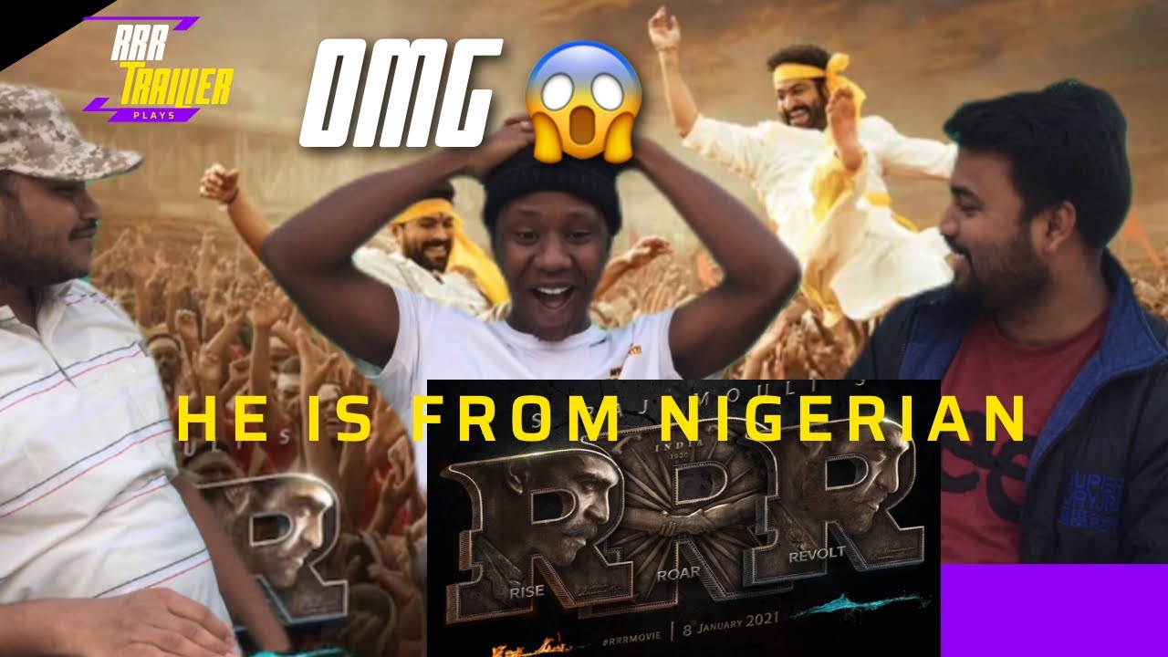 RRR trailer This nigeria guy is so fascinated of telugu #india movie # ...